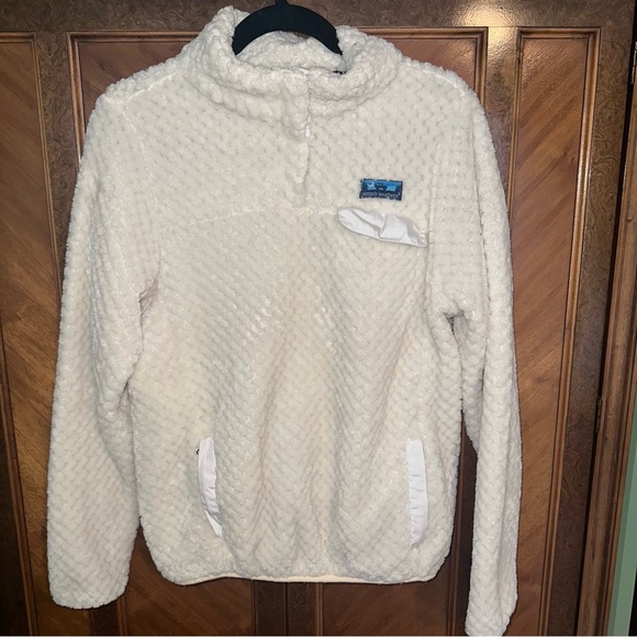 Simply Southern | Sweaters | Simply Southern Cream Fleece Pullover ...